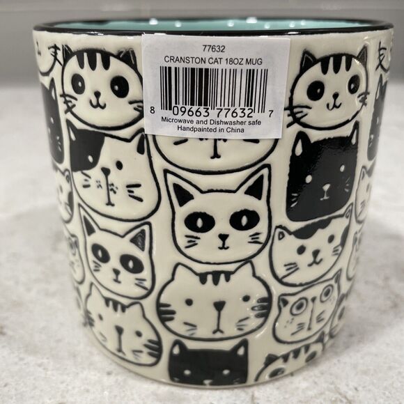 Spectrum | Dining | Cranston Cat Repeat Face Mug 8oz Spectrum Designz ...